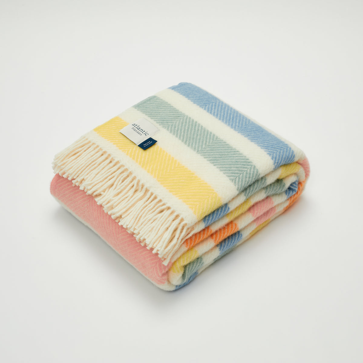 Wool Blanket | Candy Stripe | Atlantic Blankets